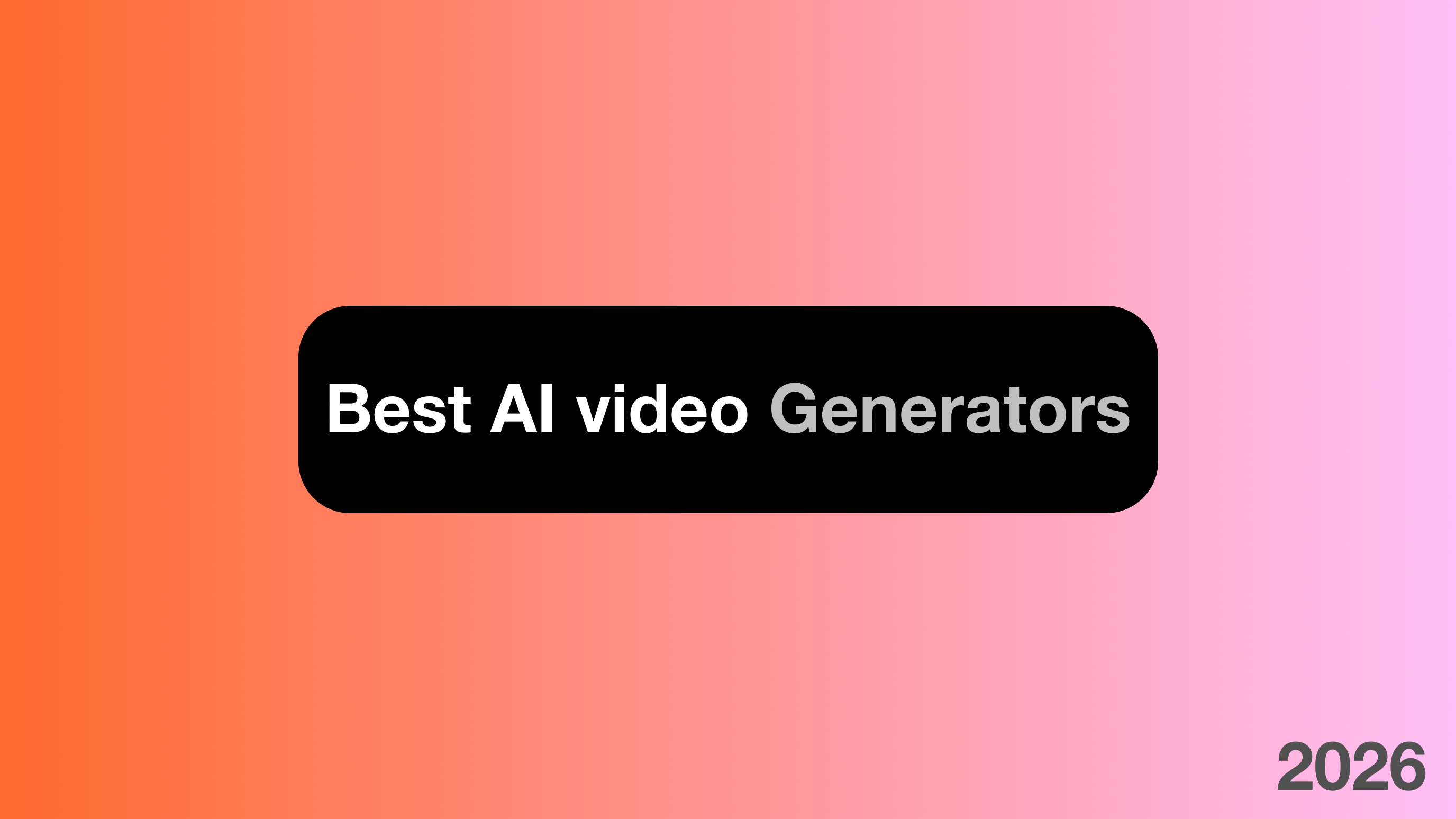 Best AI Video Generators for Beginners in 2026 | DeepReel Blog